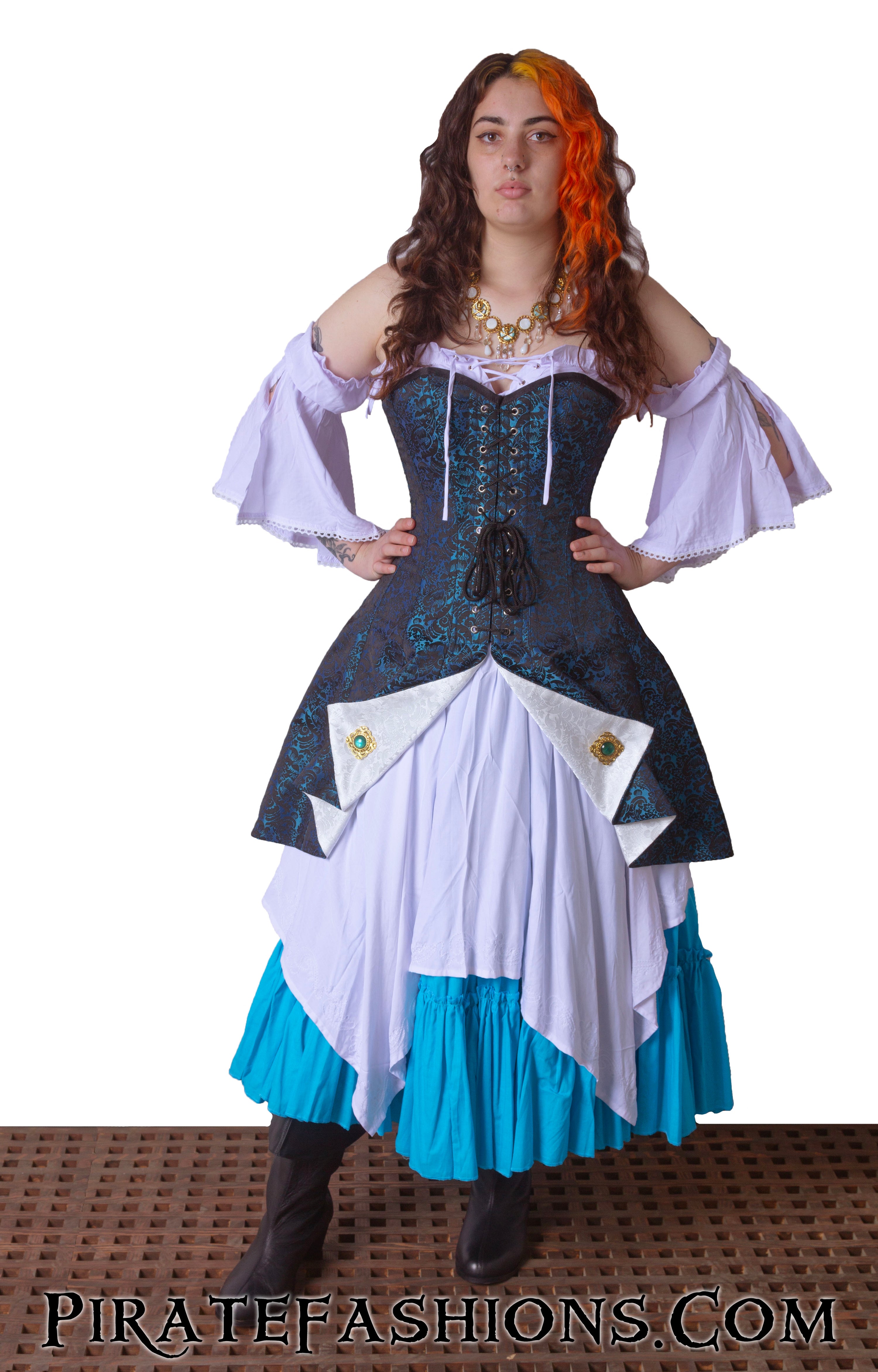 Corset, Bodices N Waist Cincher fer Lady Pirate N Wench - Pirate Fashions