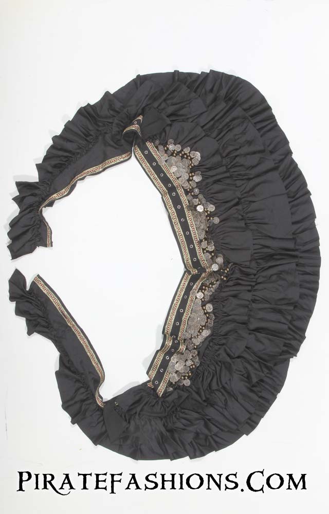 Ruffled Hip Scarf - Pirate Fashions