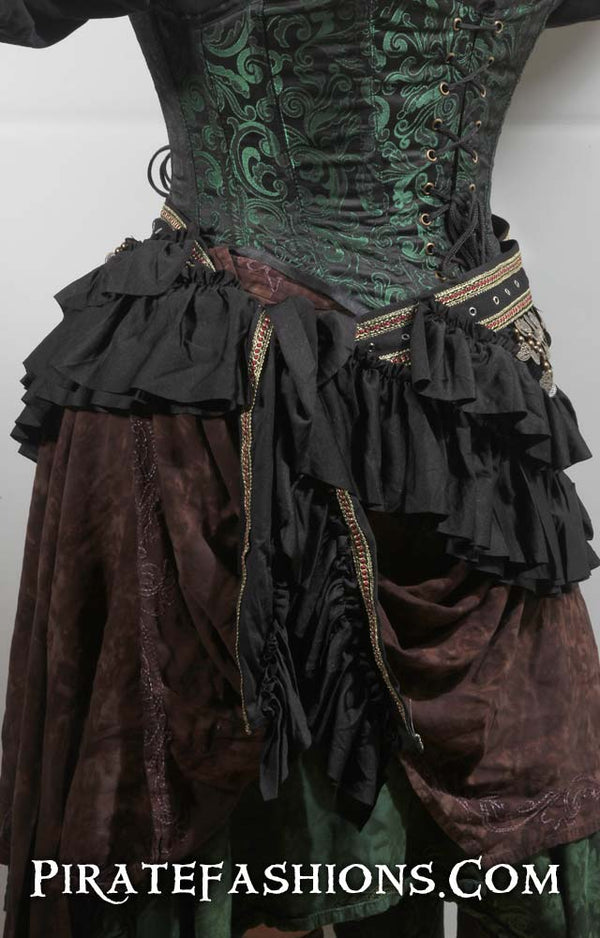 Ruffled Hip Scarf - Pirate Fashions