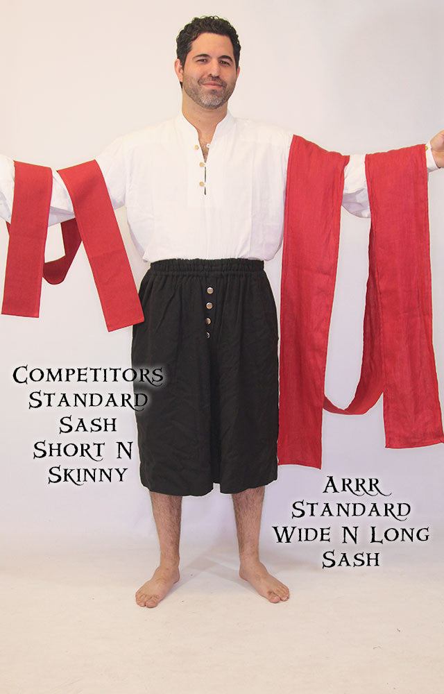 Cotton Pirate Sash - Pirate Fashions