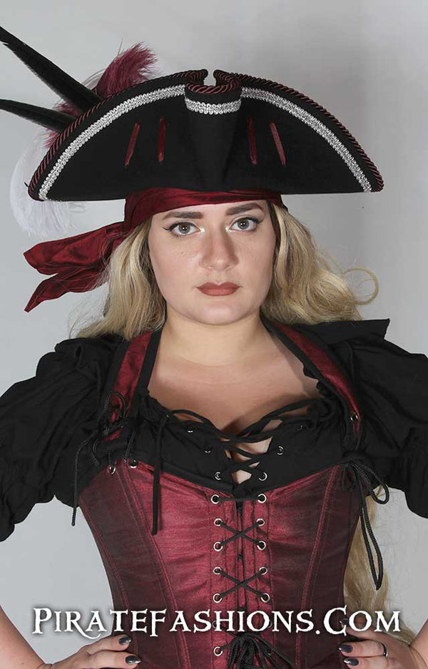 1st Mate Pirate Tricorn Hat - Pirate Fashions
