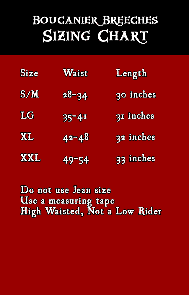 Boucanier Breeches - Pirate Fashions