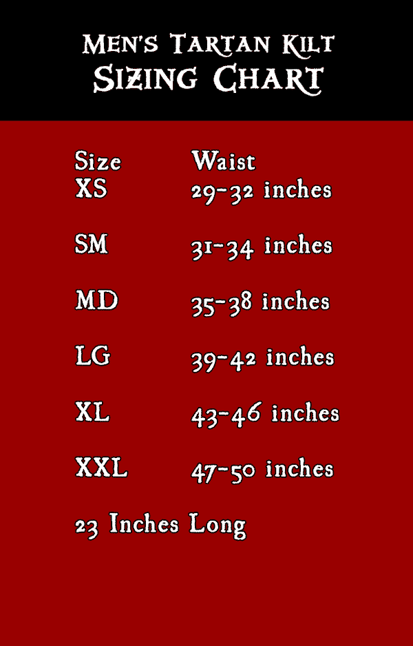 Men's Tartan Kilt - Pirate Fashions