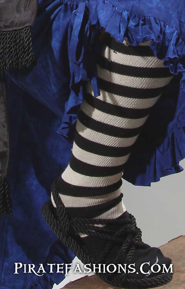 Striped Pirate Knee Socks - Pirate Fashions