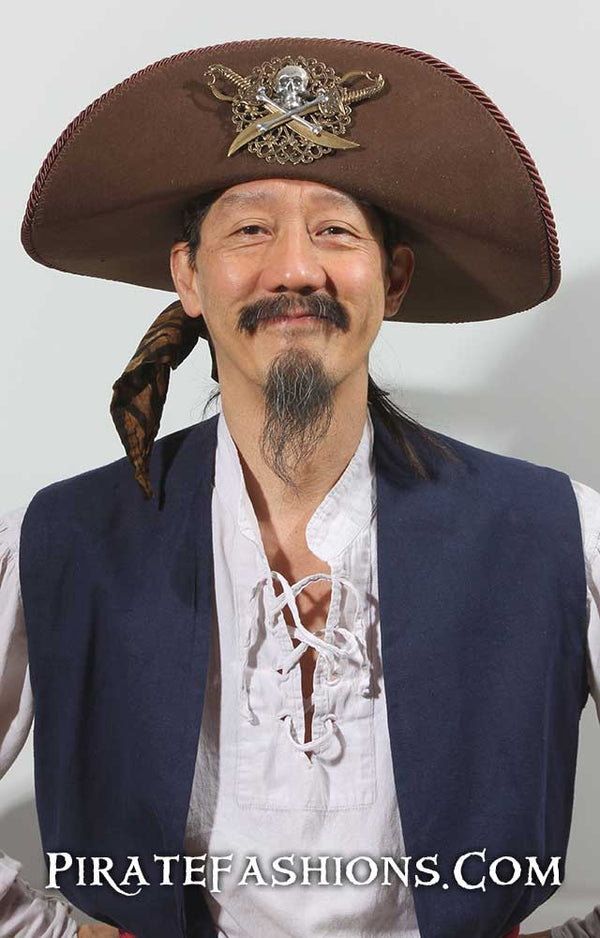 Custom Made Pirate Tricorn Hat - Pirate Fashions