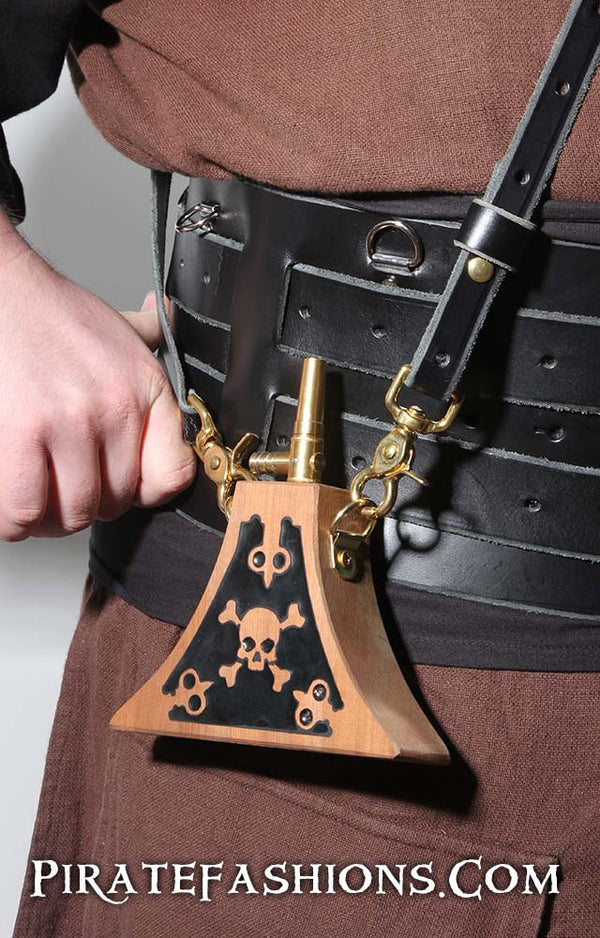 17th Century Powder Flask - Pirate Fashions