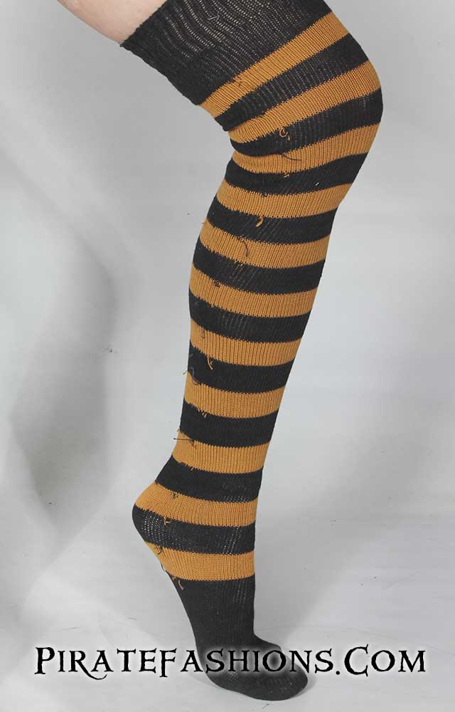Striped Pirate Knee Socks - Pirate Fashions