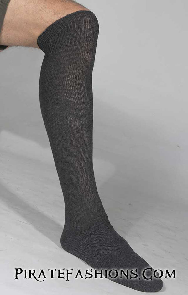 Solid Pirate Knee Socks - Pirate Fashions