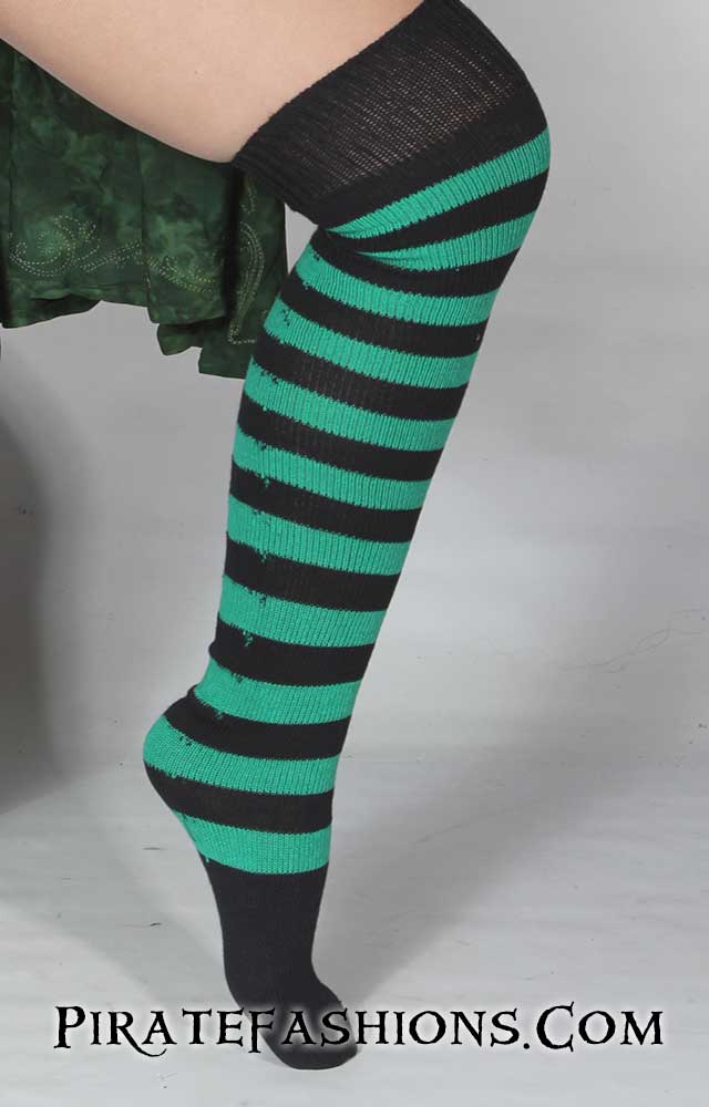 Striped Pirate Knee Socks - Pirate Fashions