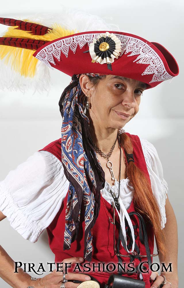 Landsmen Tricorn Pirate Hat - Pirate Fashions