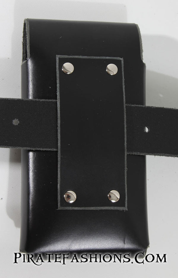 Leather Shell Phone Pouch - Pirate Fashions