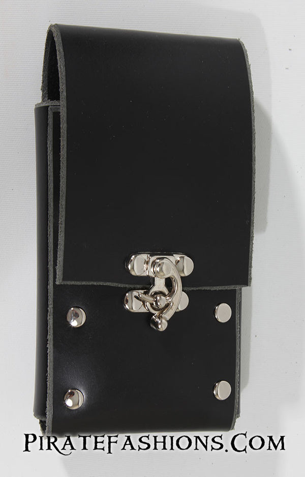 Leather Shell Phone Pouch - Pirate Fashions