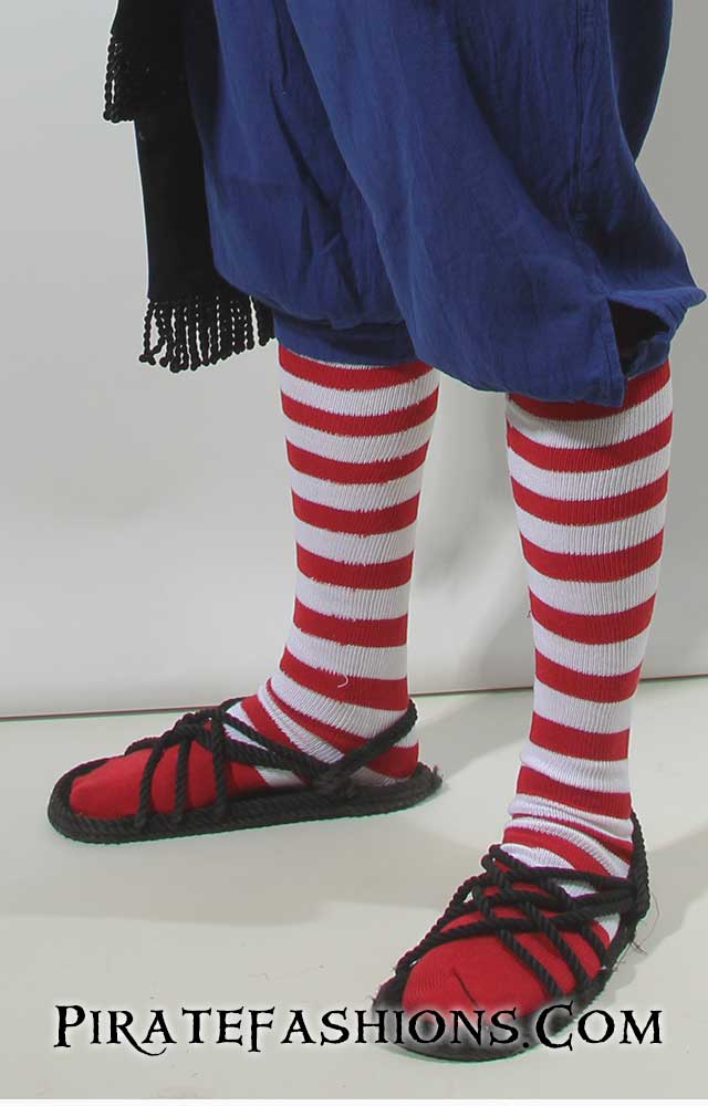 Striped Pirate Knee Socks - Pirate Fashions