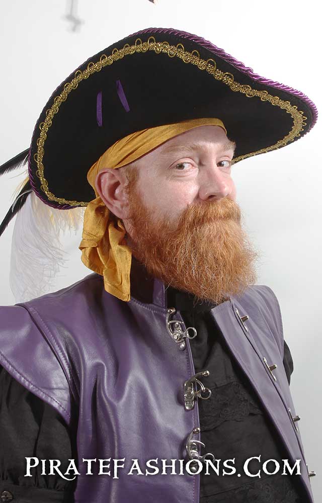 Custom Made Pirate Tricorn Hat - Pirate Fashions