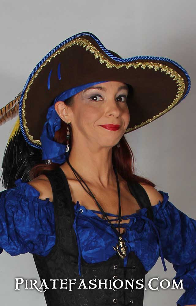 Custom Made Pirate Tricorn Hat - Pirate Fashions